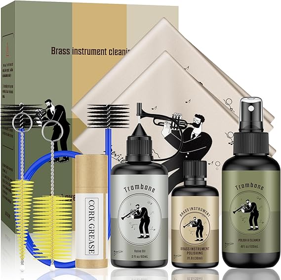 Amazon.com: Complete Trombone Care Kit - Includes Polishing,Valve Oil,2 ...