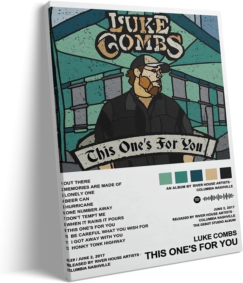 Luke Combs – This One's For You Album Cover Canvas Poster Print Music ...