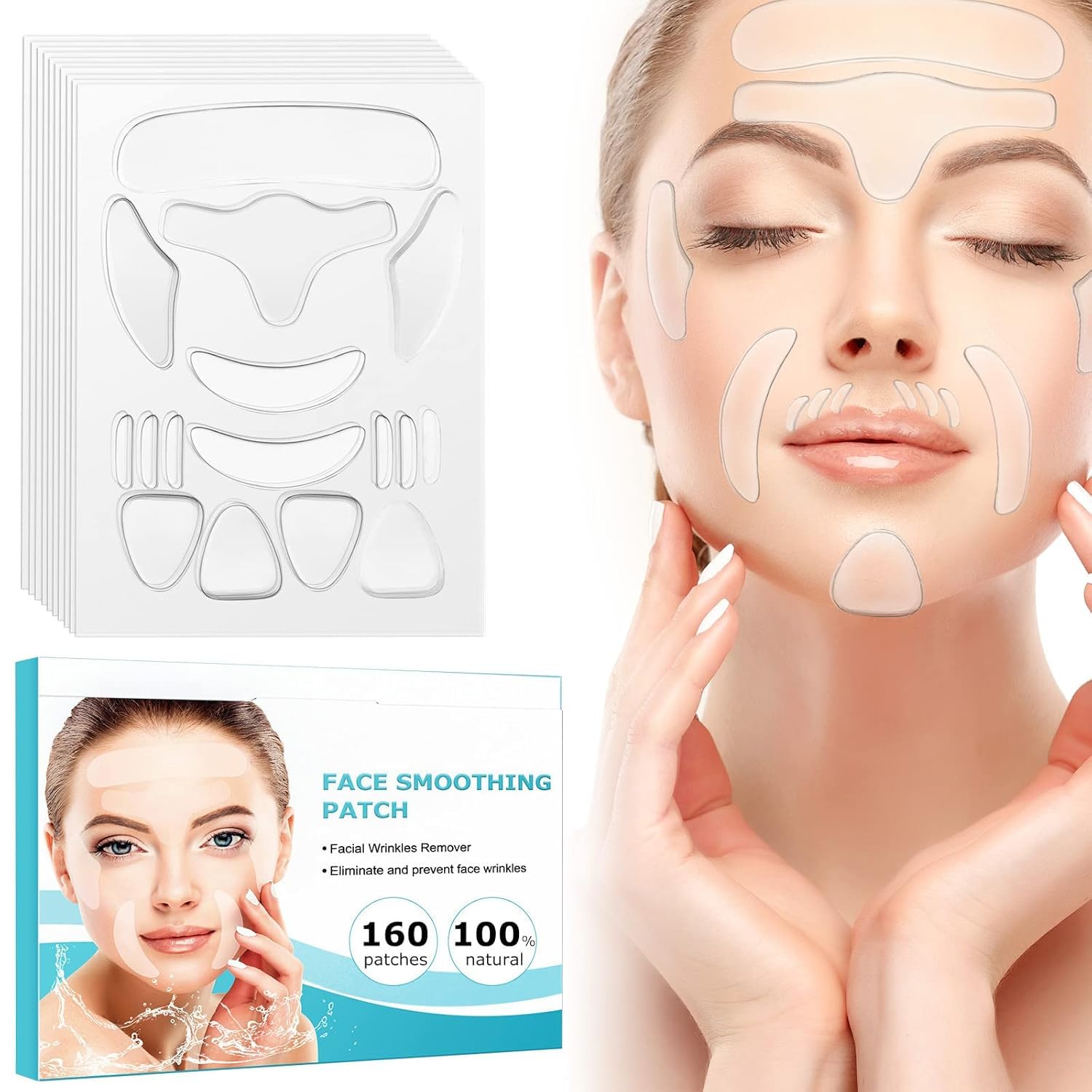 Wrinkle Care Patches, Reusable Face & Forehead Patches, Face Tape ...