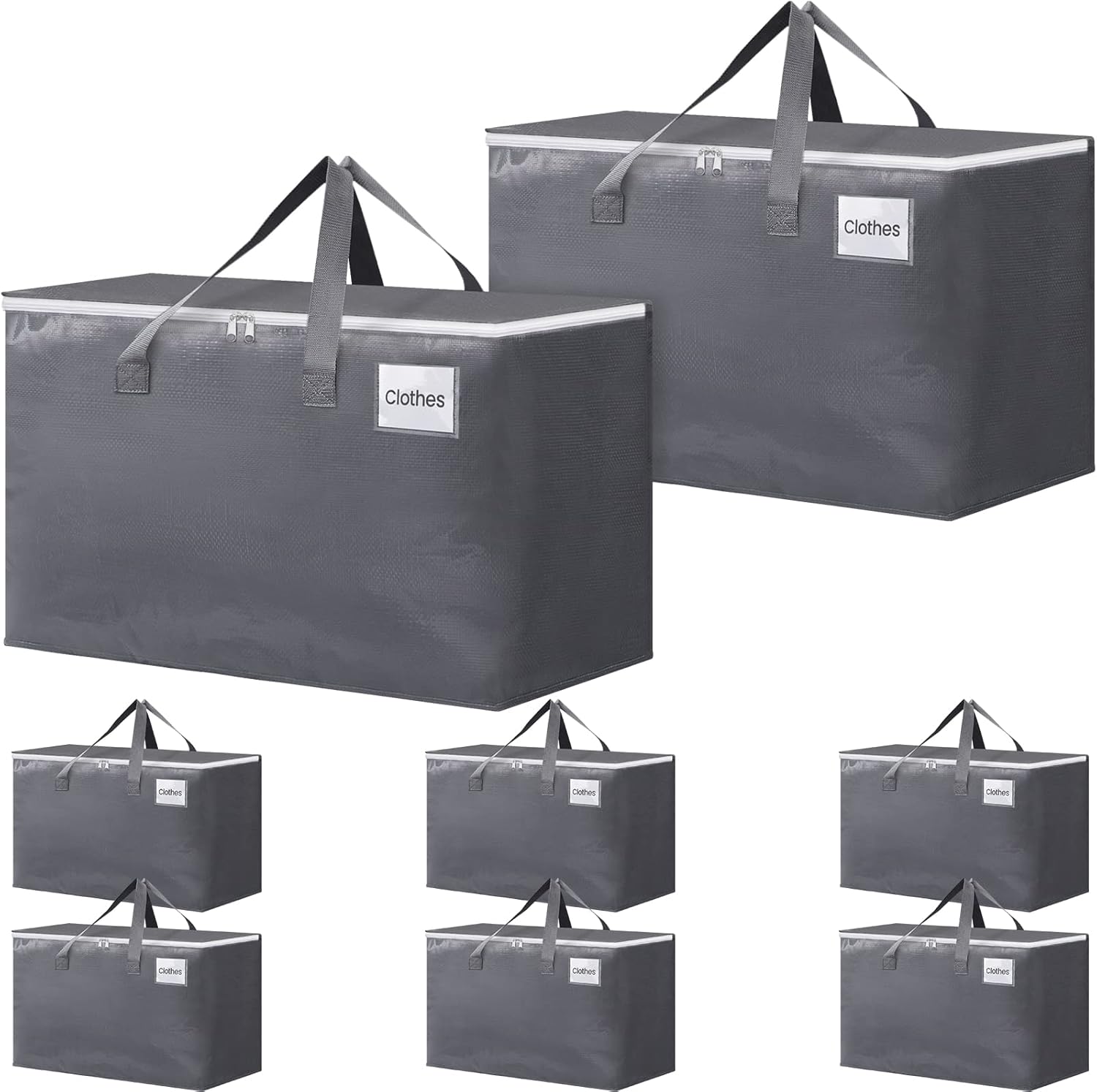 Amazon.com: BlissTotes Large Moving Boxes and with Zippers & Handles ...