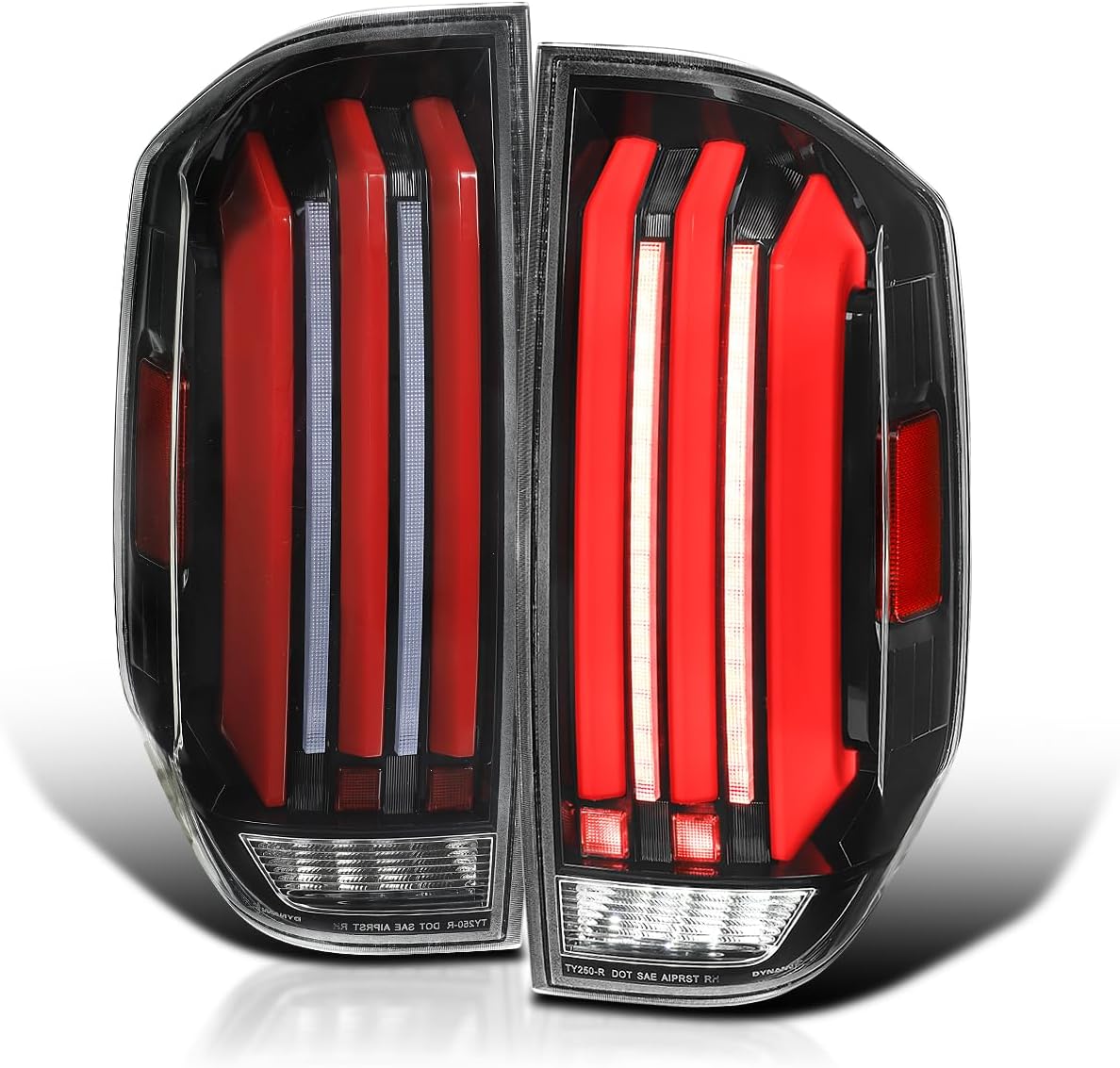 Amazon.com: Spec-D Tuning Jet Black Full LED Strip Tail Lights w ...