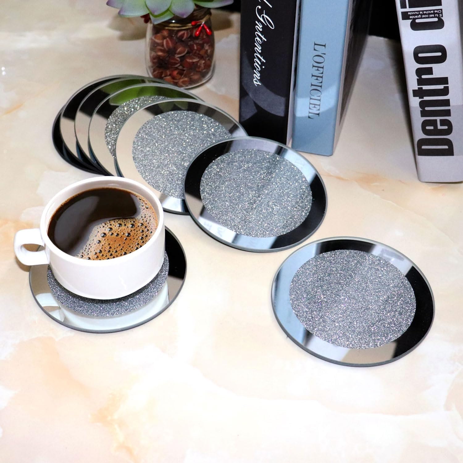 Amazon.com: Jetec Housewarming Gifts for New Home Glass Mirrored ...