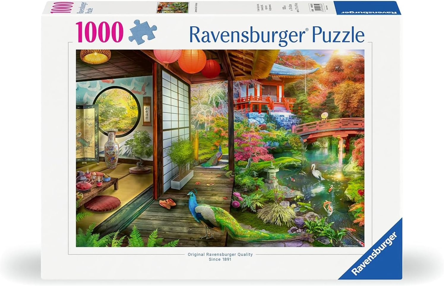 Amazon.com: Ravensburger - Japanese Garden Teahouse - 1000 Piece Jigsaw ...