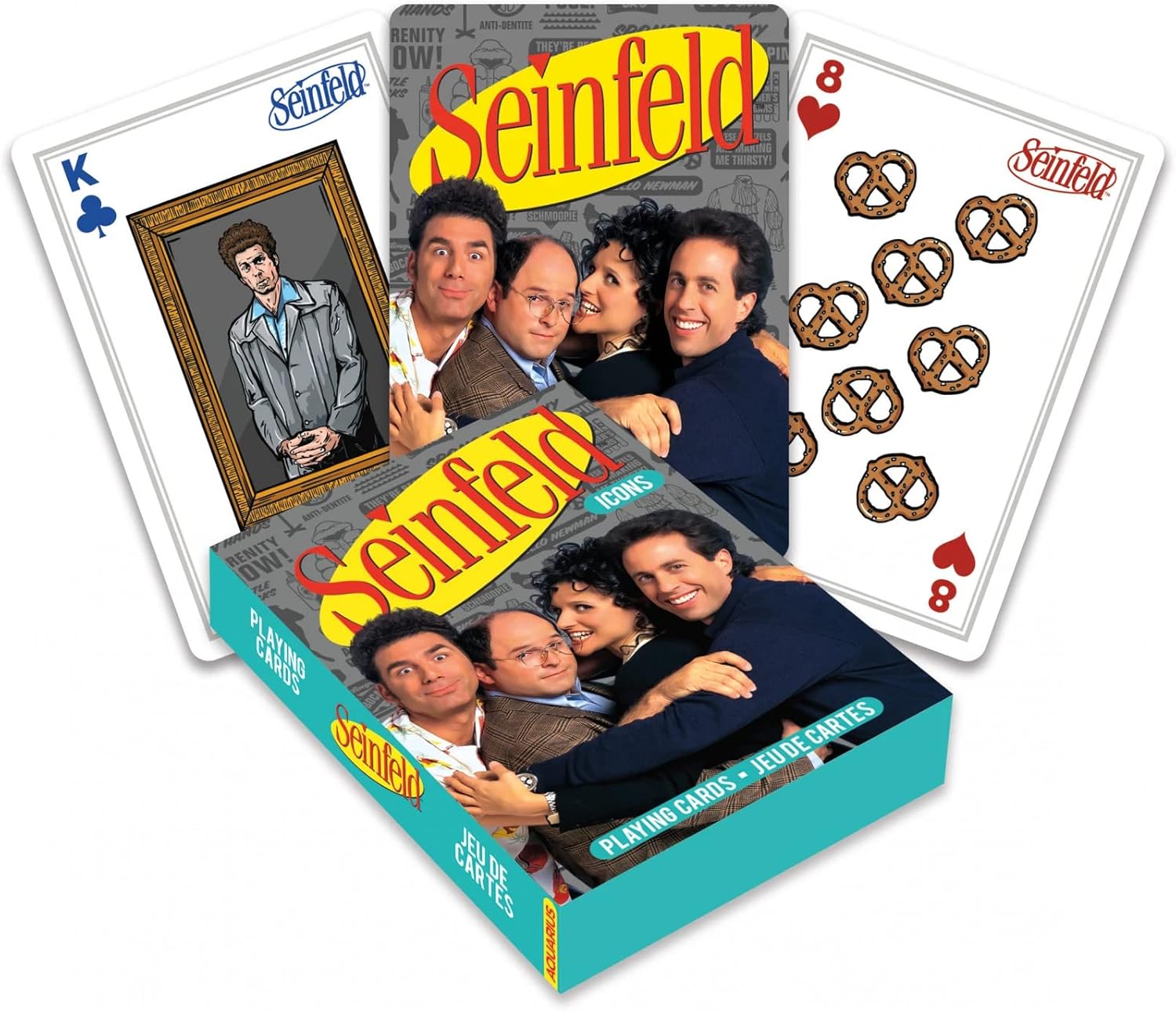 Amazon.com: AQUARIUS Seinfeld Playing Cards - Seinfeld Icons Themed ...