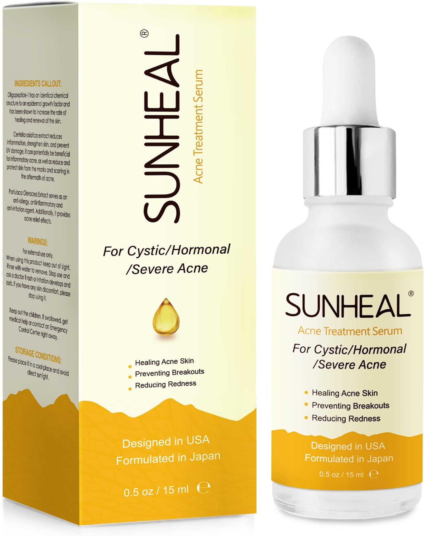 Amazon.com: Acne Treatment Serum for Face and Body: Targets Cystic ...