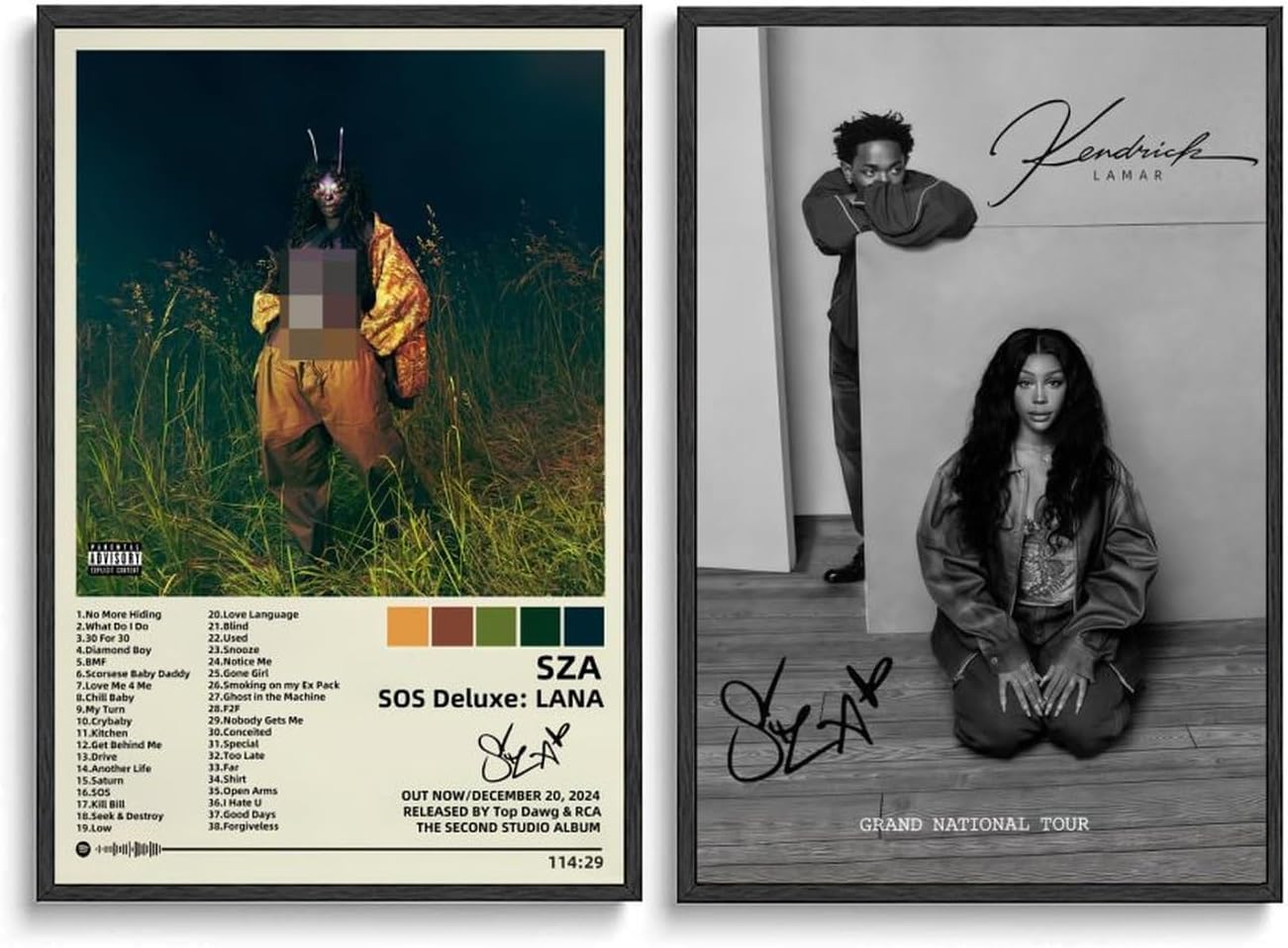 Amazon.com: LJRHYEH SZA Poster (Set of 2) 12x18inch(30x45cm) Unframed ...