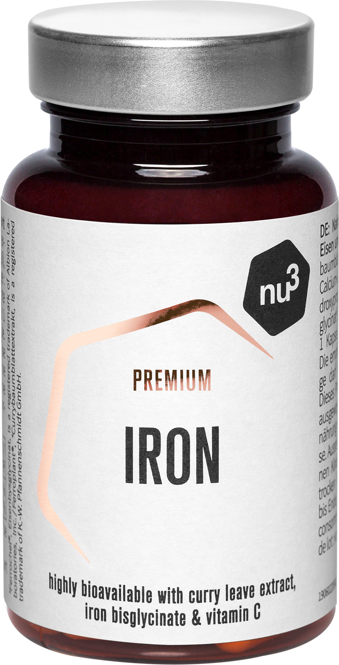 Buy nu3 Premium Iron - 60 s - 14 mg Iron & 150 mg C per Piece - high ...