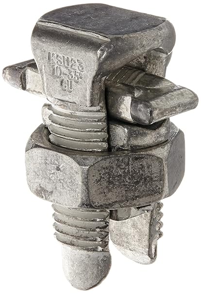 BURNDY KSU23 conector de tornillo dividido universal, 1 conductor de 8 ...