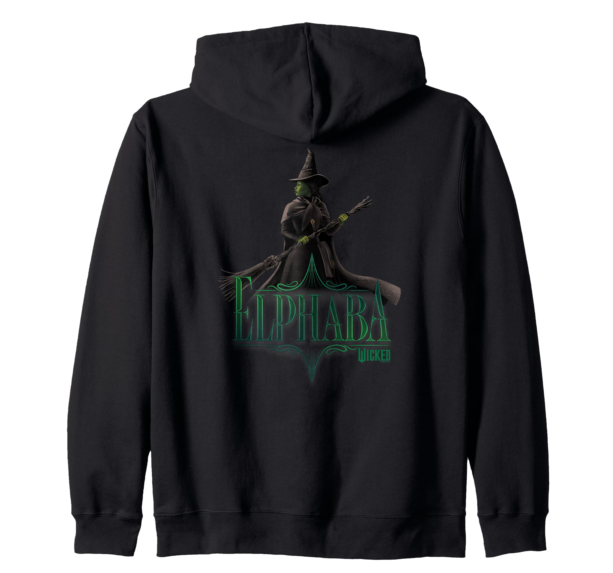 Amazon.com: Wicked Elphaba Defying Pose Zip Hoodie : Clothing, Shoes ...