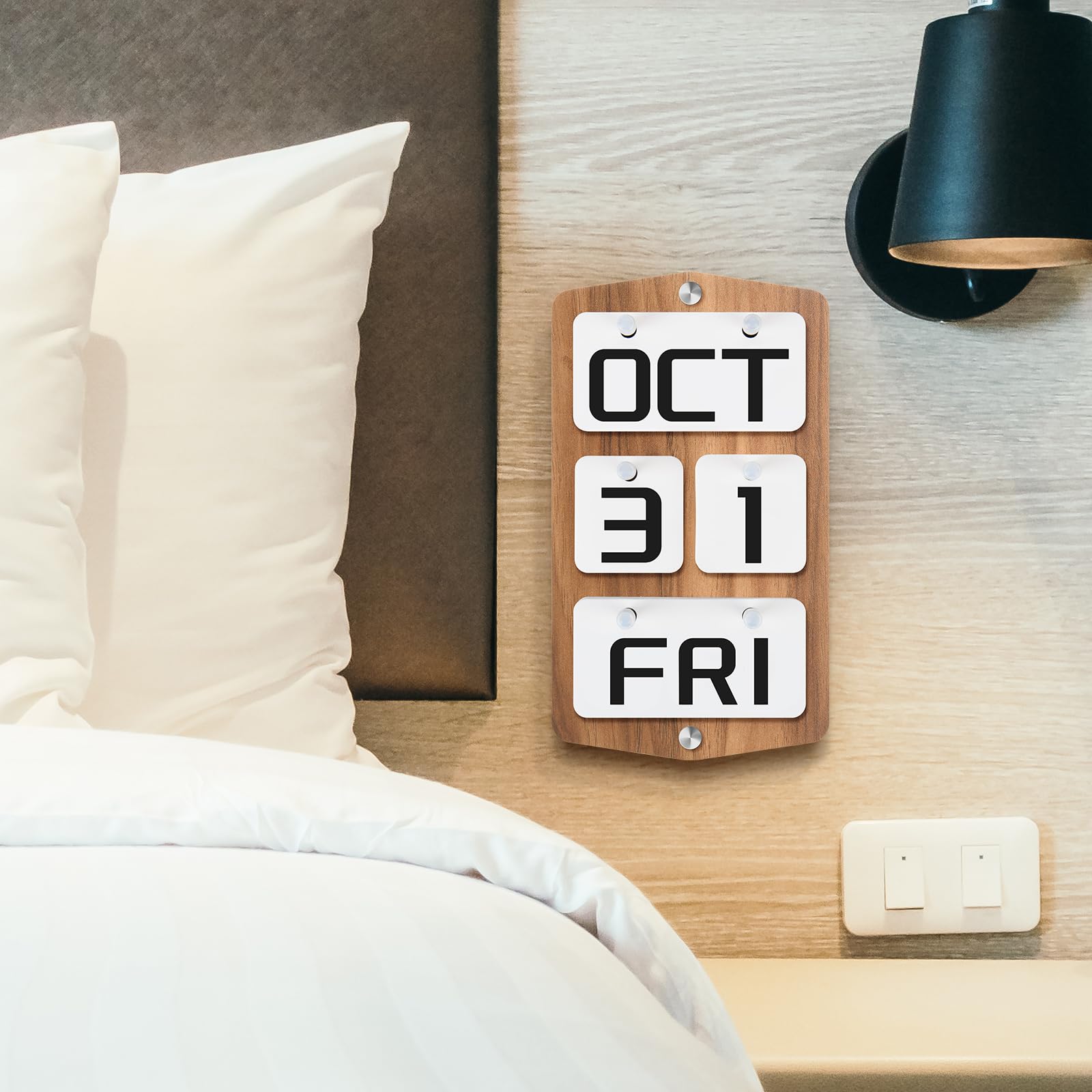 Acrylic Calendar Wall Mount , Perpetual Calendar 2025 Daily Display ...