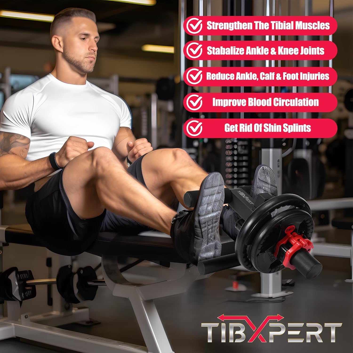 TibXpert Tib Bar,Tibialis Trainer es una gran máquina de elevación de ...