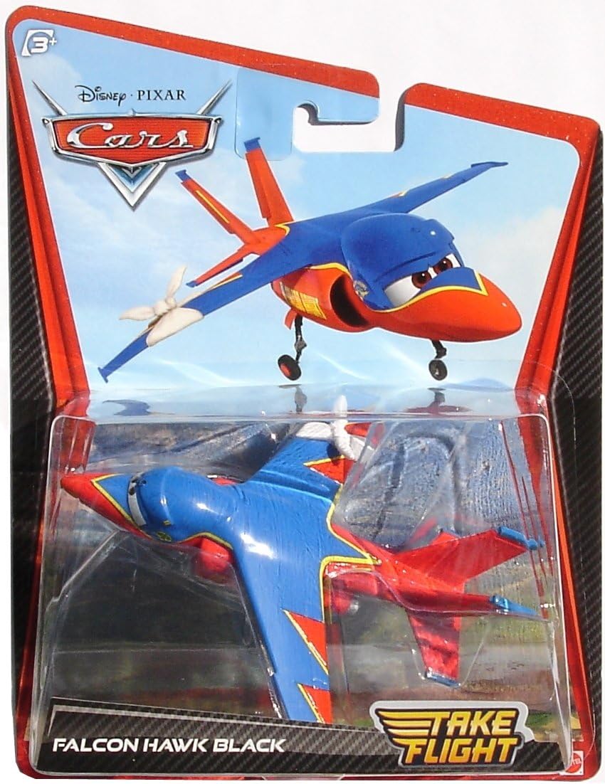 Amazon.com: Mattel Disney Cars Take Flight Falcon Hawk Black Diecast ...