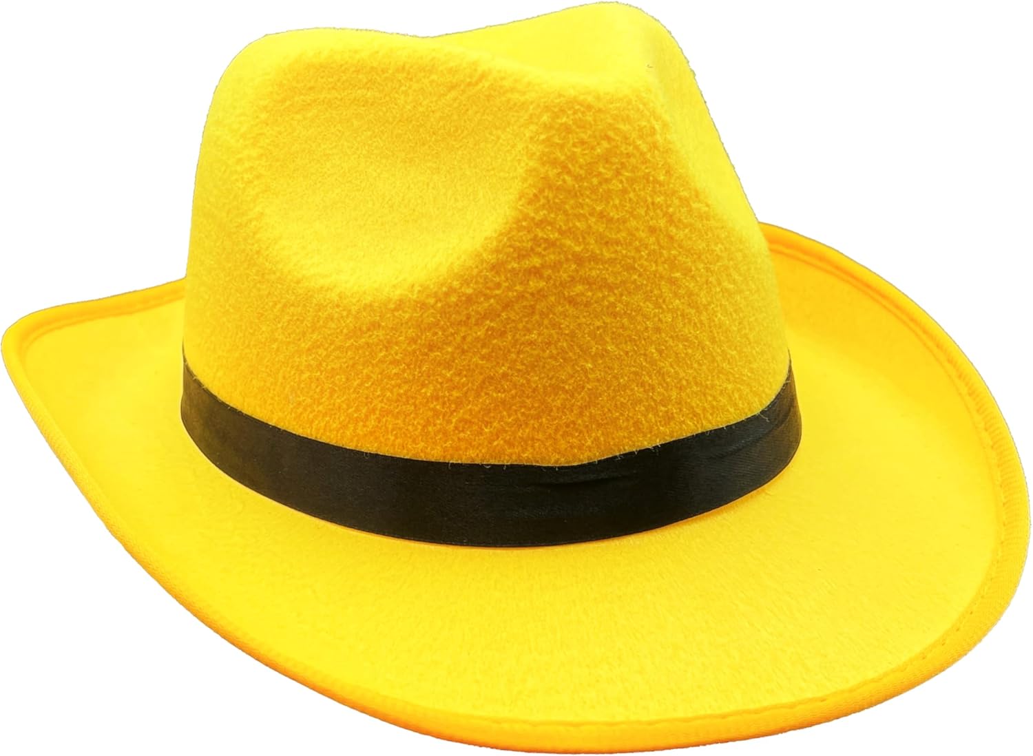 Amazon.com: Adult's Yellow 20s Gangster Fedora Hat Costume Accessory ...