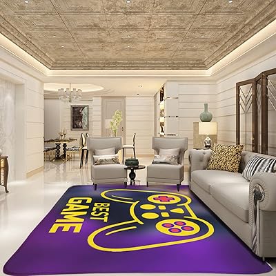 Amazon.com: NEBOTON Gaming Rug - Game Room Rug for Boys Bedroom, Gamer ...