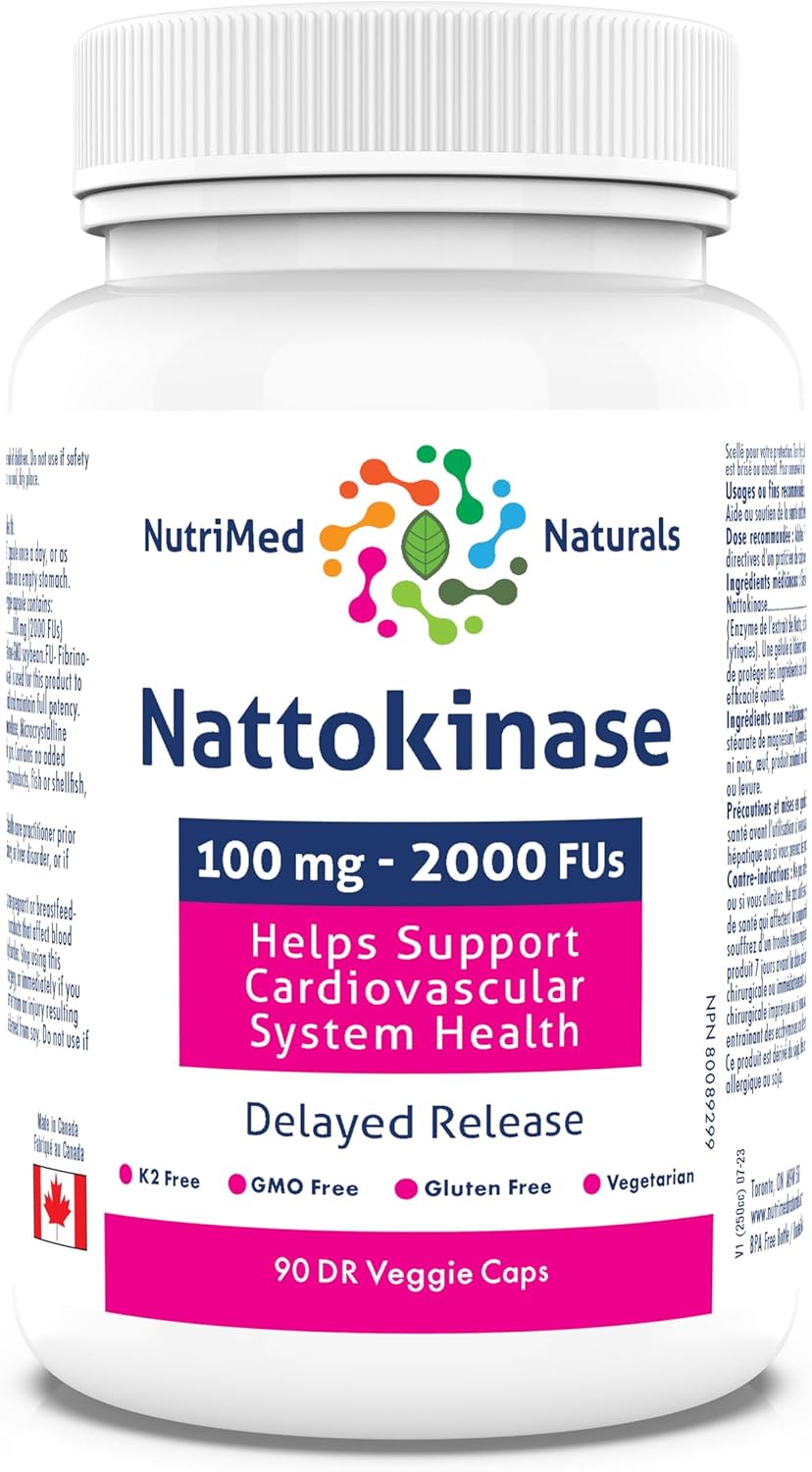 Nutrimed Naturals Nattokinase Supplement Capsules