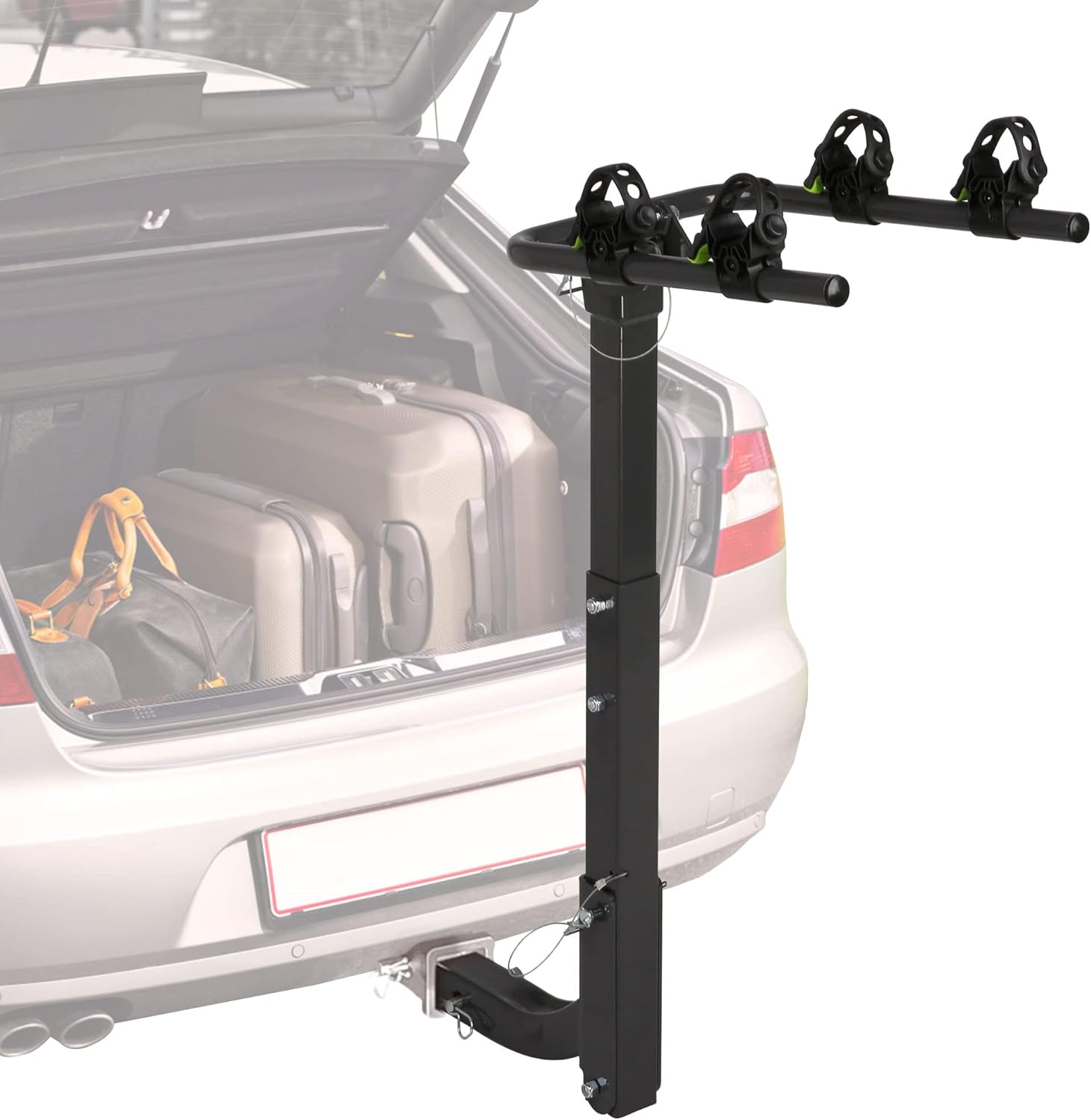 Amazon.com: Hitch Bike Rack, with Adjustable＆Foldable Steel Frame ...