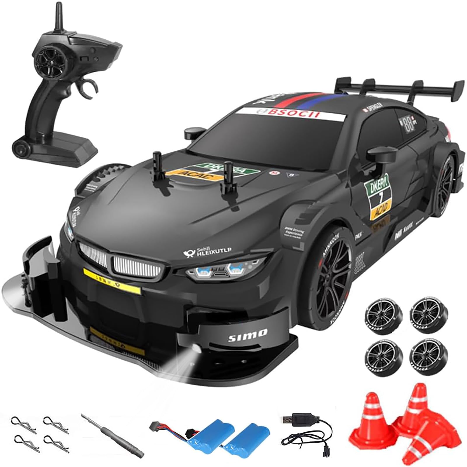 Amazon.com: Authticar Remote Control Car RC Drift Car, 1:16 Scale ...