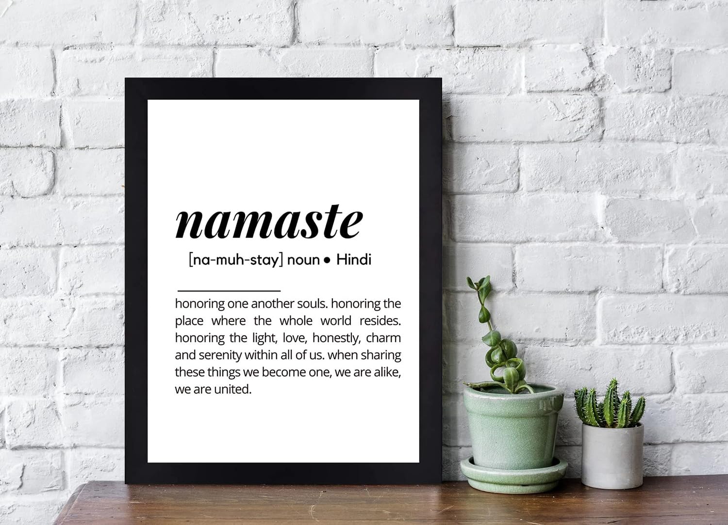 Interio Crafts Namaste Definition,Yoga Poster, Namaste Poster, Yoga ...
