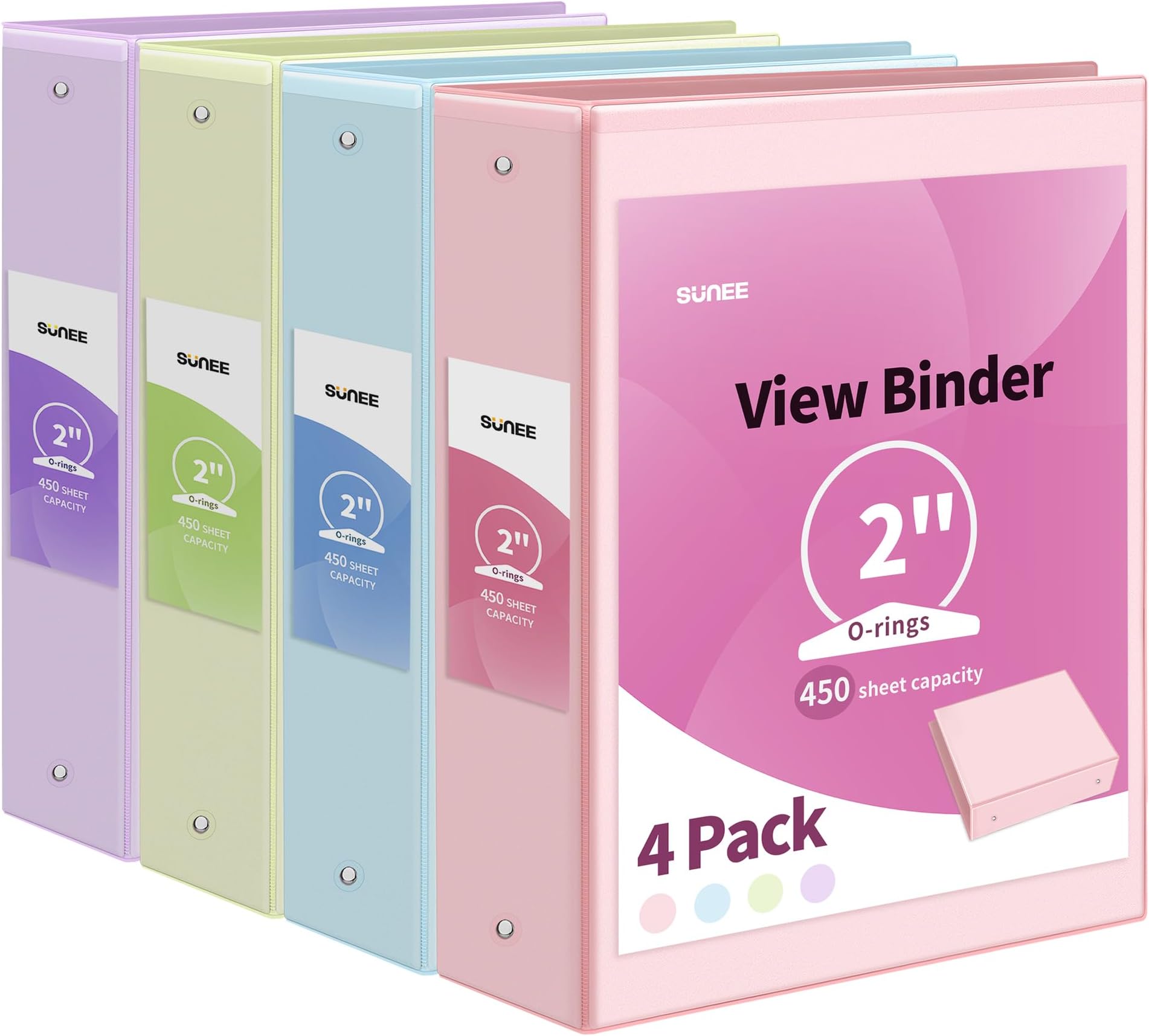 Amazon.com : 3-Ring Binder Plastic Pink Dividers, 8 Tabs, Include an ...