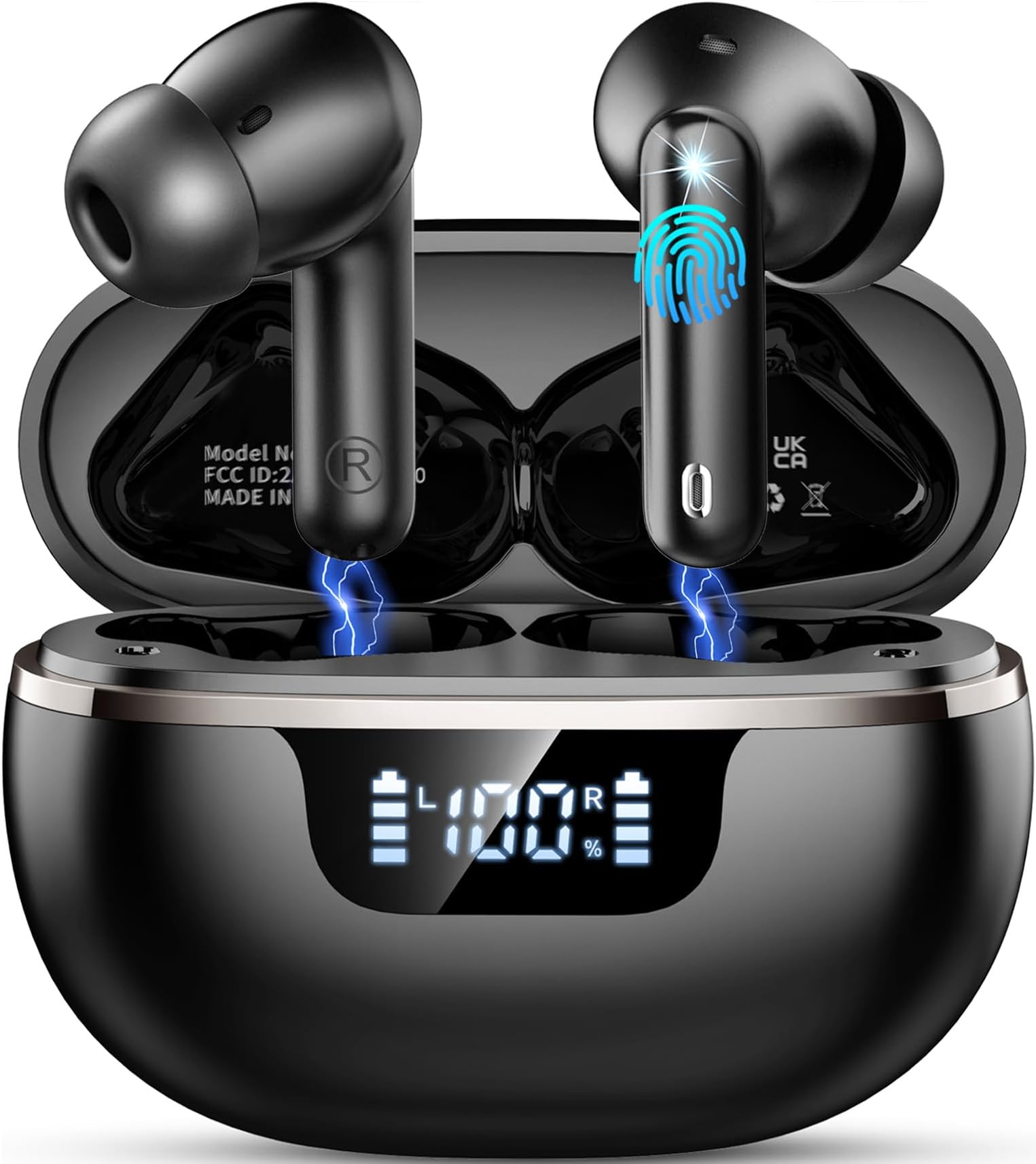 Amazon.com: Wireless Earbuds Bluetooth 5.4 Headphones Noise Cancelling ...