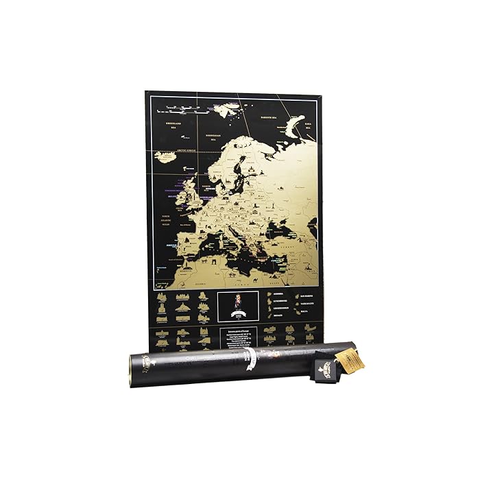 Buy Europe Scratch Off Map Travel map Push pin Map EU Detailed map of ...
