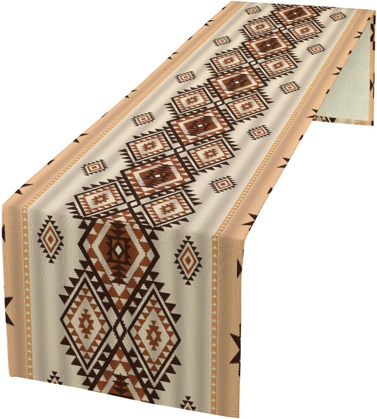 Amazon.com: Aztec Table Runner,Vintage Style Geometric Tribal Native ...