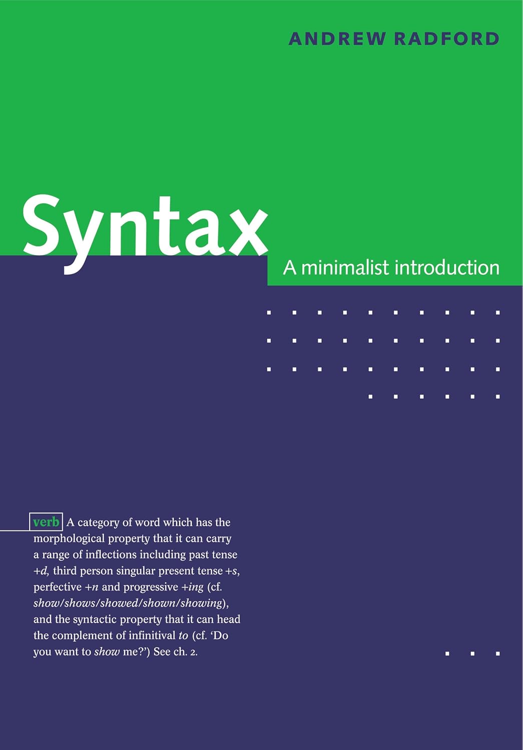 Syntax: A Minimalist Introduction - Kindle edition by Radford, Andrew ...