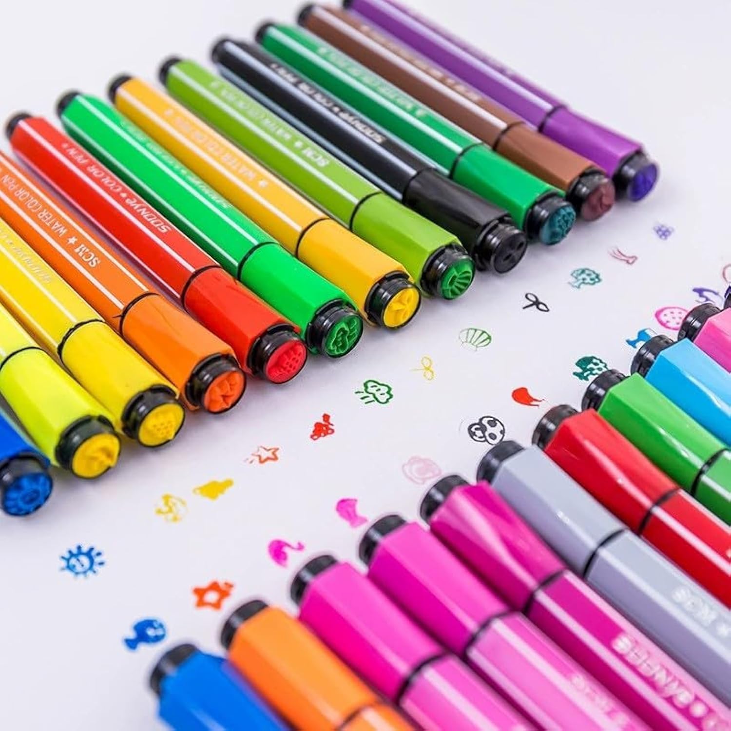 Amazon.com: YOKEYS Washable Stamper Markers for Kids, Markers in 24 ...