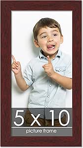 Amazon.com - Poster Palooza 5x10 Frame Brown Mahogany Finish Solid Pine ...