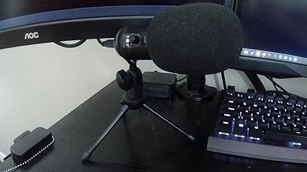 Veetop USB Microphone Metal Computer Condenser PC Mic for Gaming ...