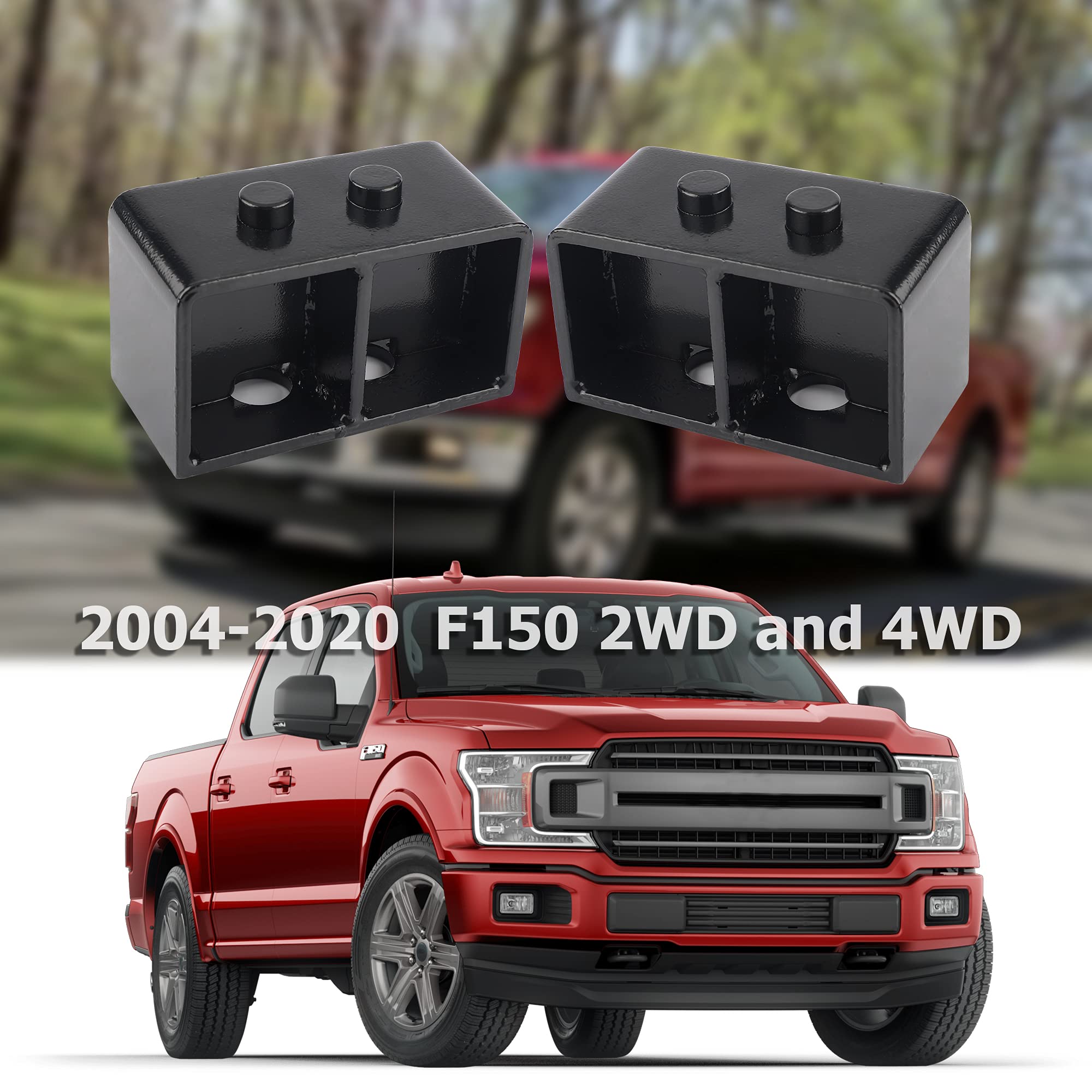Snapklik.com : PROEZE 3" Rear Leveling Lift Block Kits For 2004-2020 ...