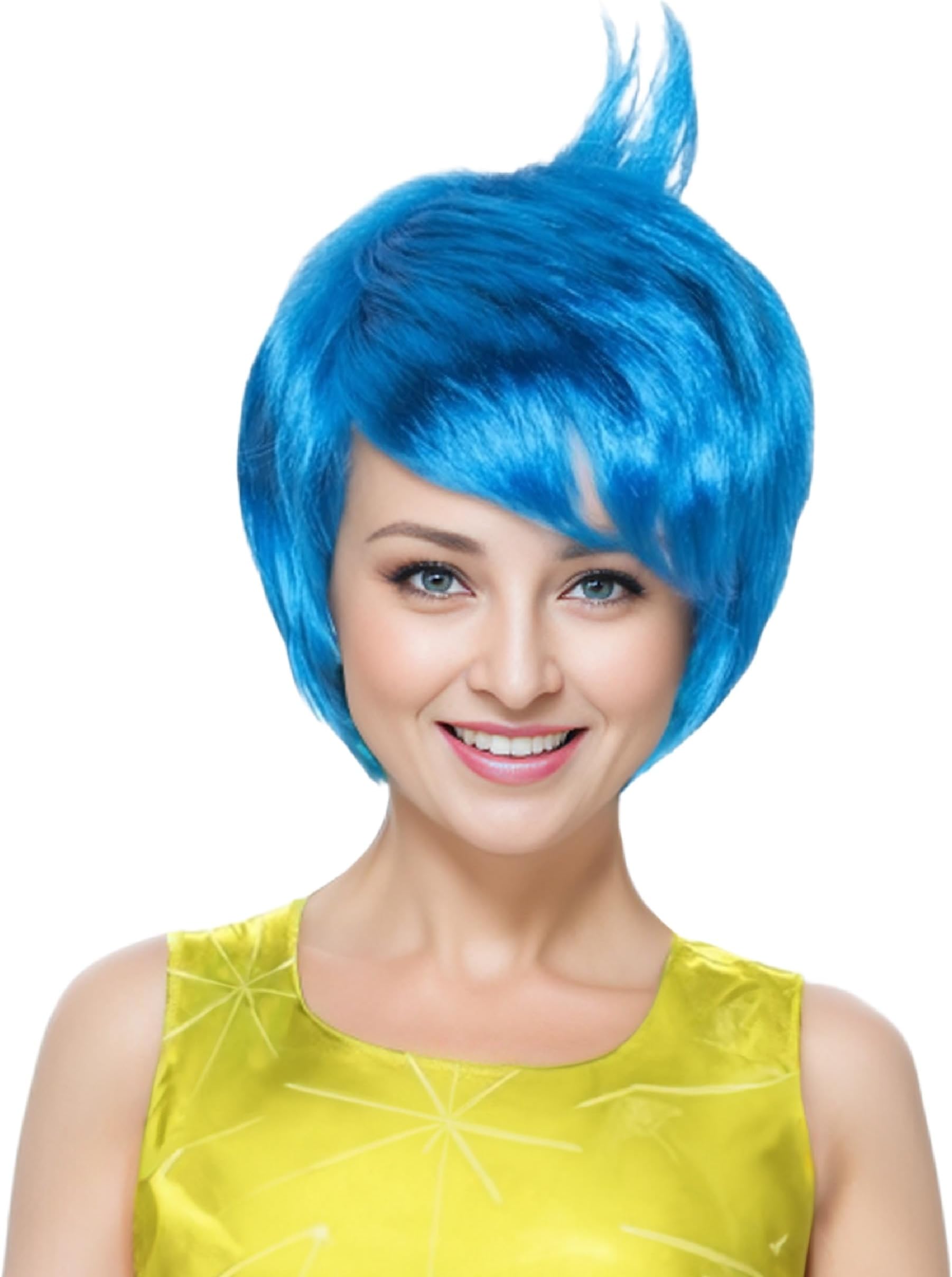 Amazon.com: JoneTing Len wig【+Hair Cap】 for Men Short Blond Yellow Wavy ...