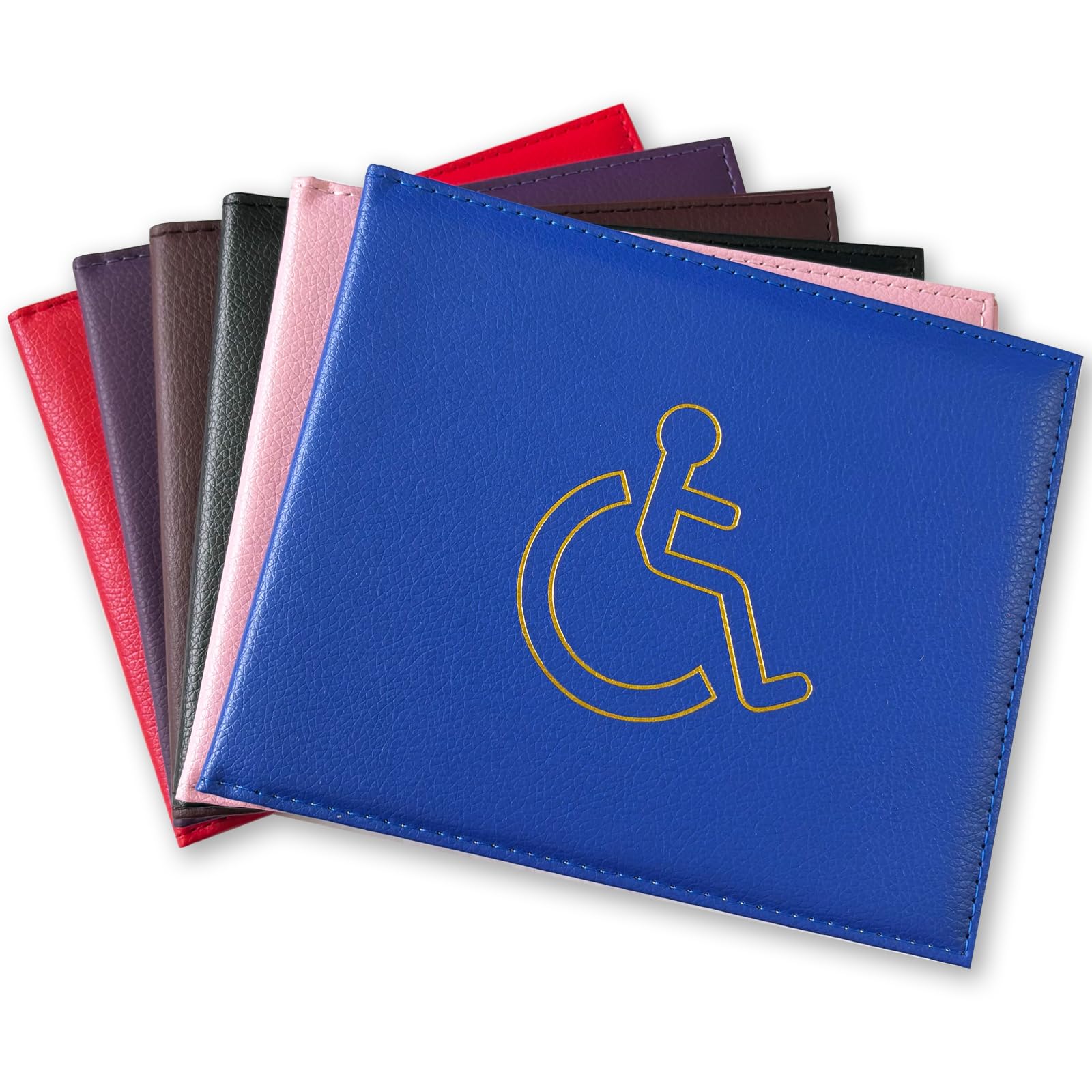 KISUOMAOYI PU Leather Disabled Parking Badge Holder, Disability Parking ...