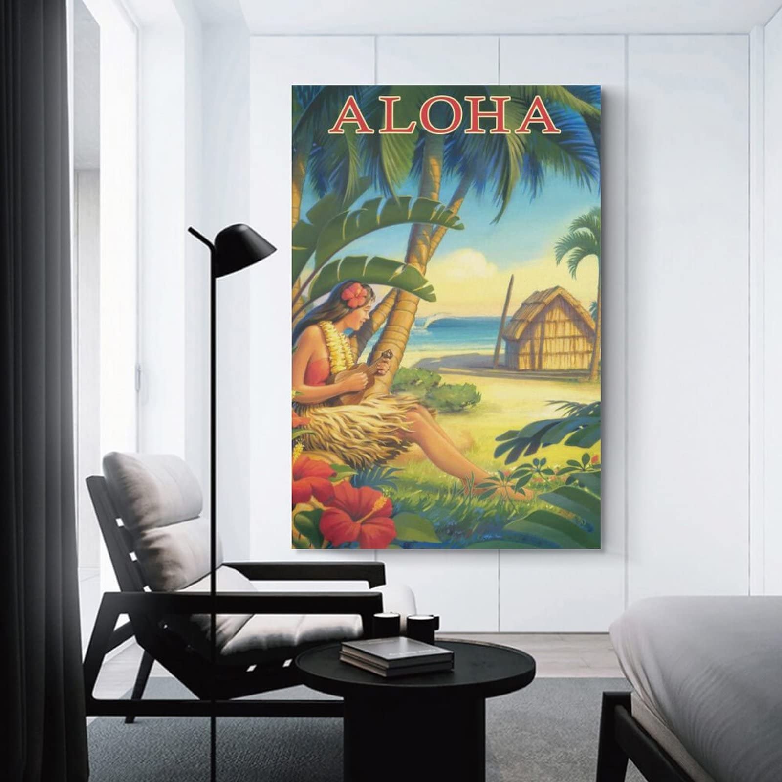 Impressoes De Arte Havaiana Vintage Vintage Lua Férias Camisa Tarot