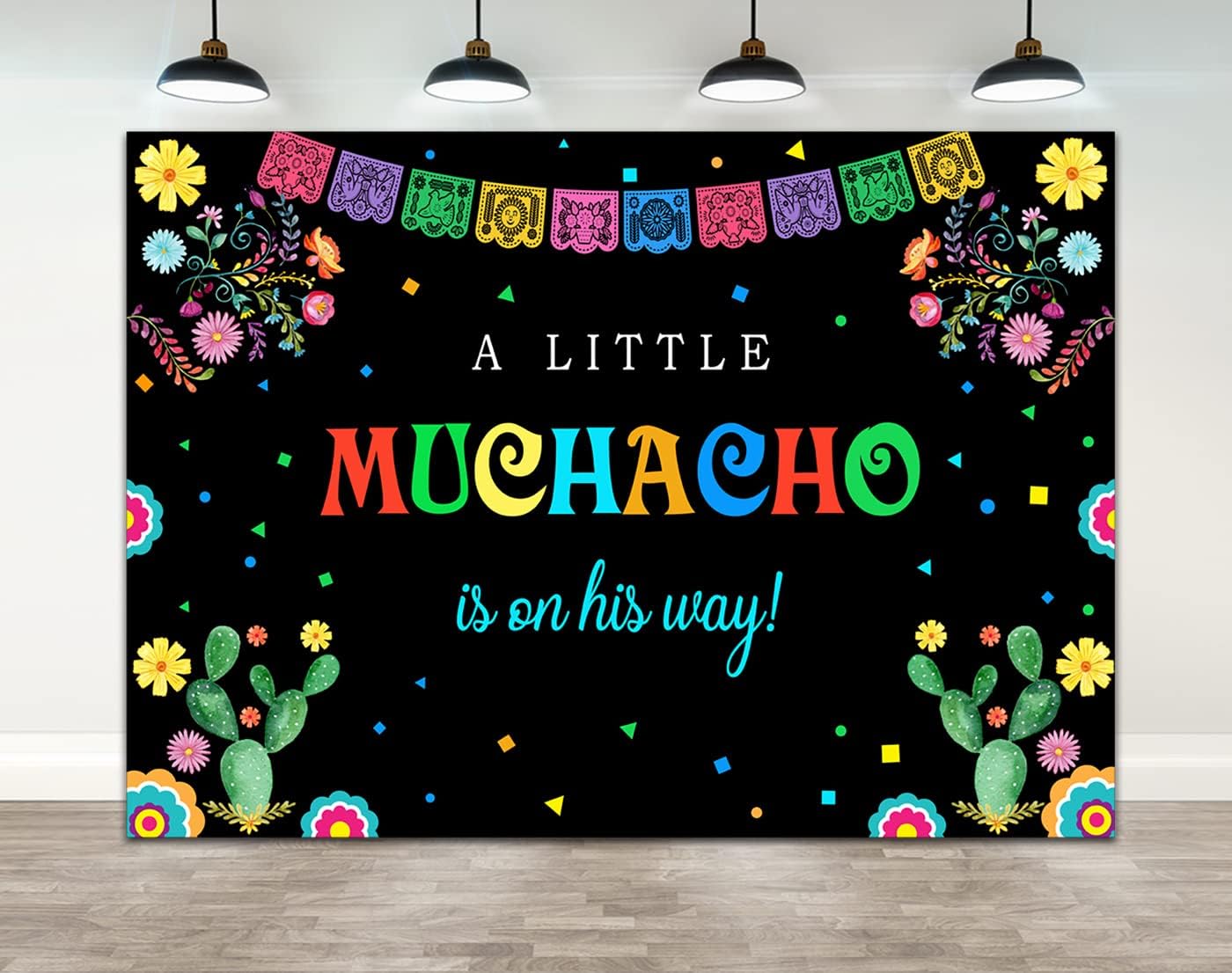 Amazon.com : Rsuuinu Fiesta Baby Shower Backdrop for Boy Mexican A ...