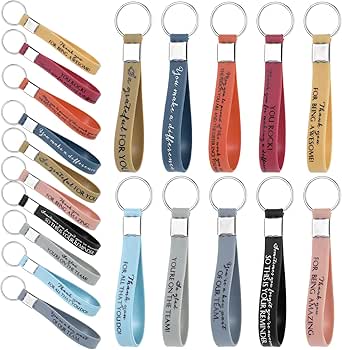 Wanmu 20 Pcs Motivational Quote Keychains Gift, Inspirational Quote ...