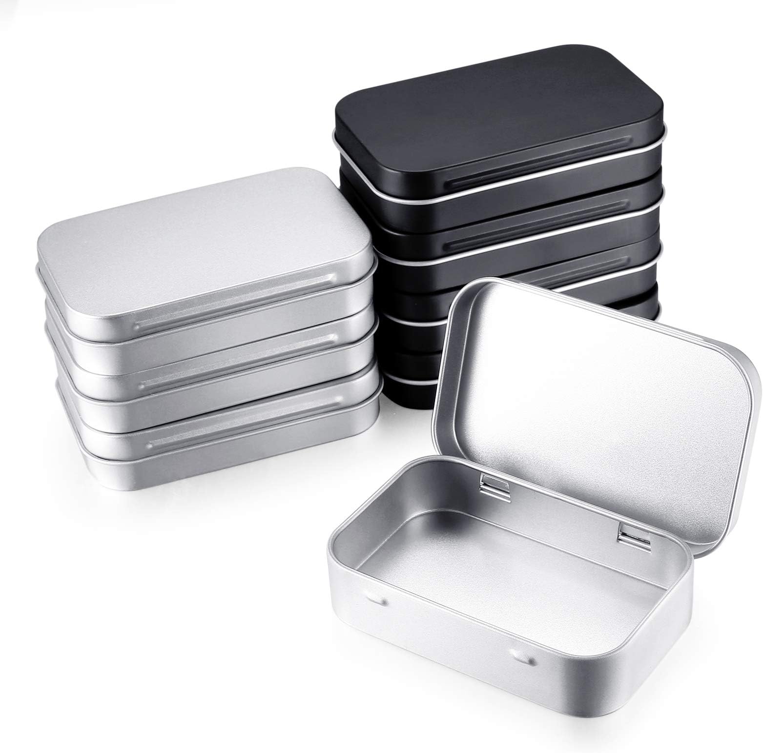 5 x Silver Hinged Tobacco/Survival/Storage Tin : Amazon.co.uk: Home ...