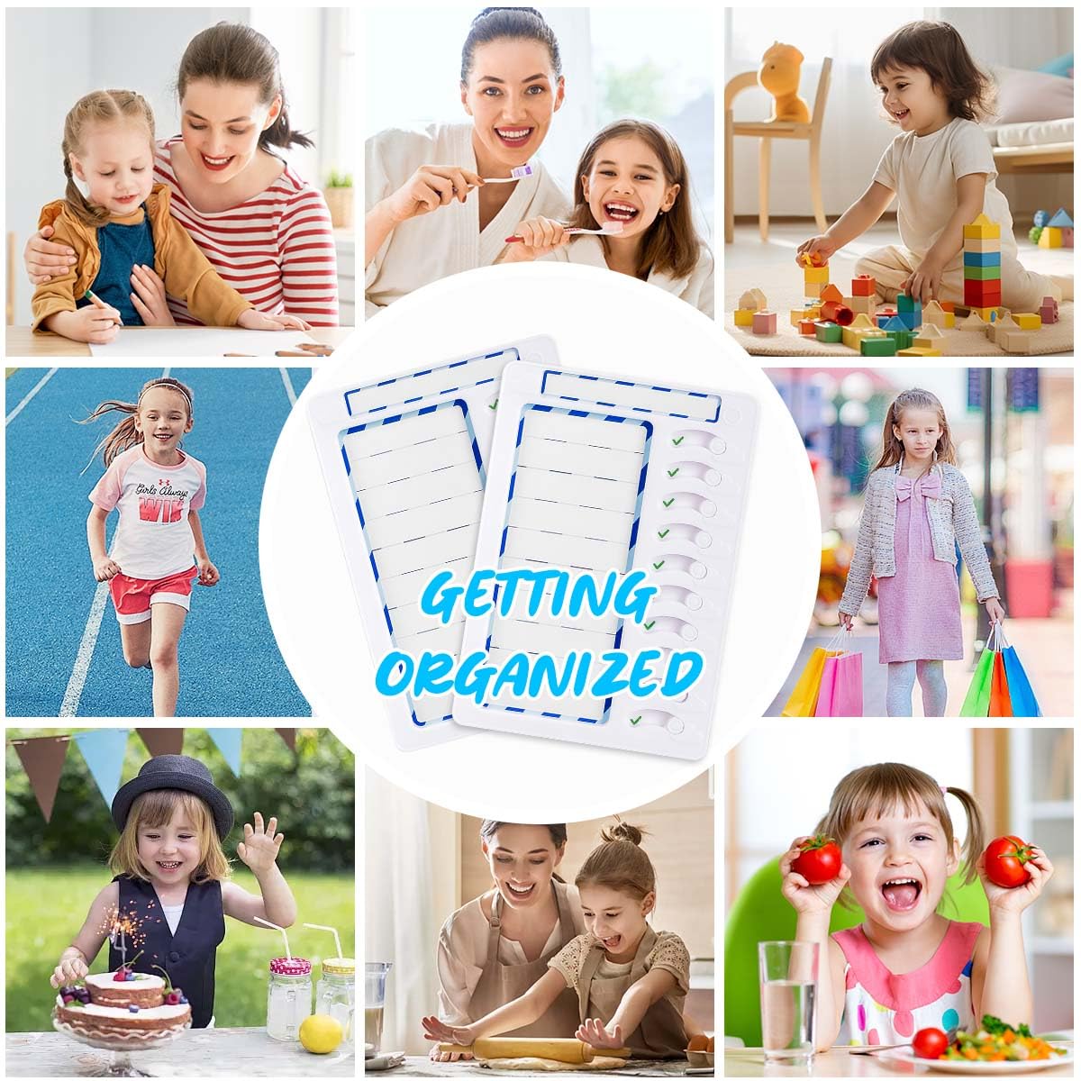Snapklik.com : CUALFEC Chore Chart For Kids To Do List Checklist Board ...