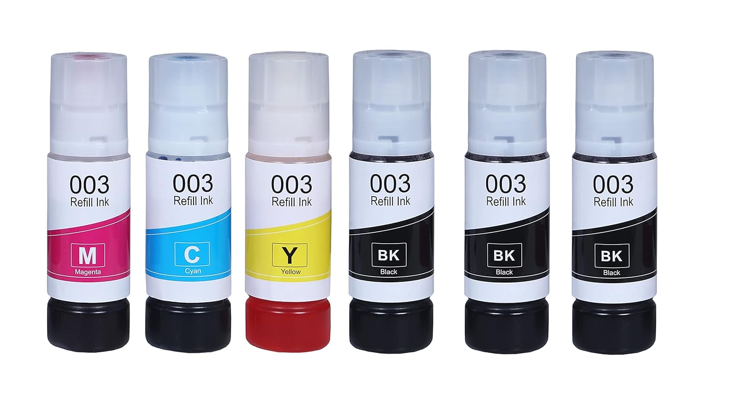 QUINK 003 Refill Ink for Epson L3110, L3115, L3116, L3150, L1110, L3151 ...