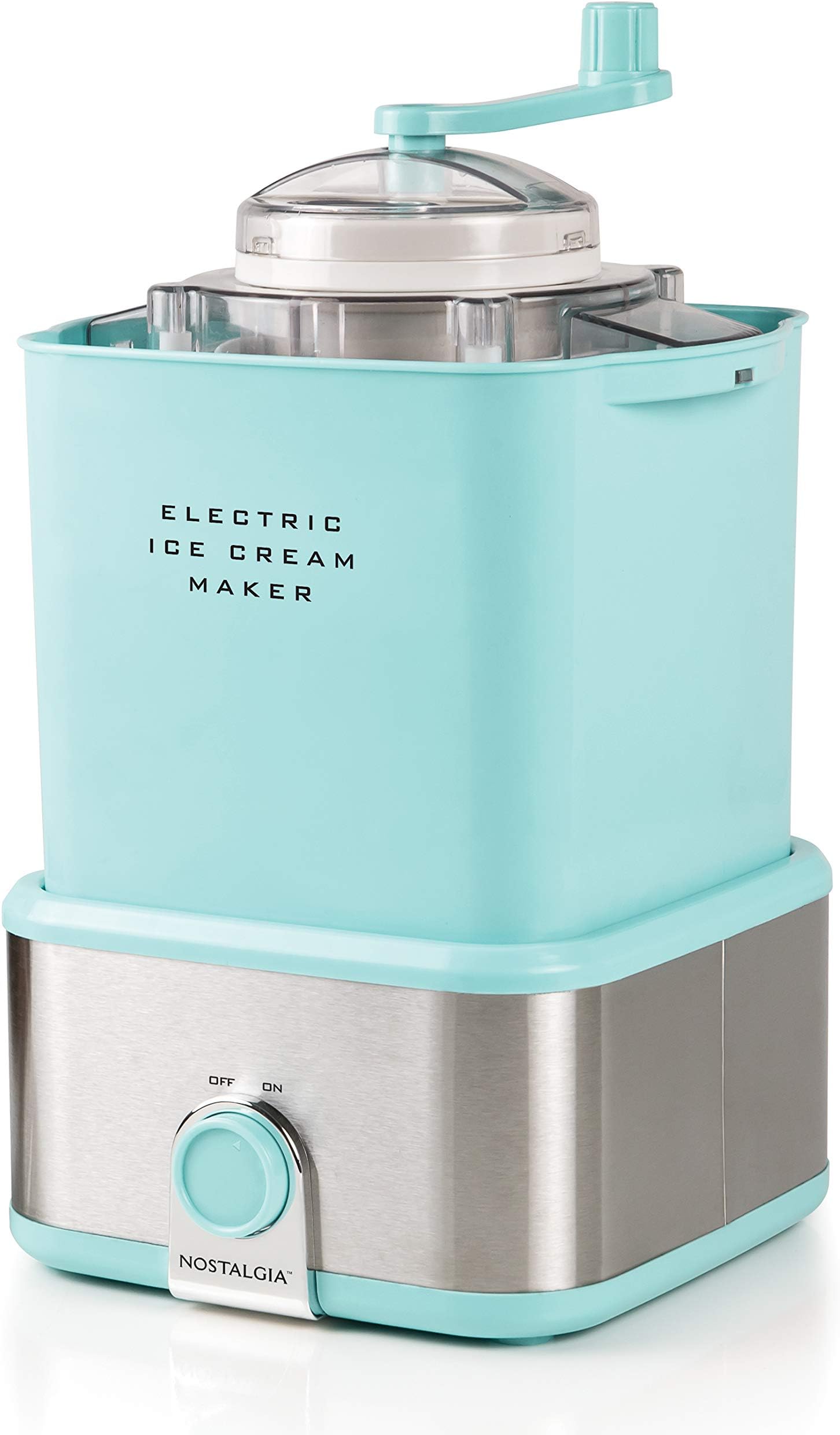 Amazon.com: Nostalgia CICM2AS Electric Ice Cream Maker with Candy ...