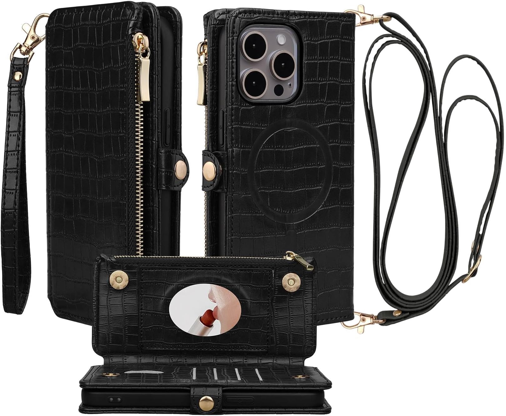 Amazon.com: ASAPDOS Case Wallet Compatible with iPhone 15 Pro Max,Retro ...