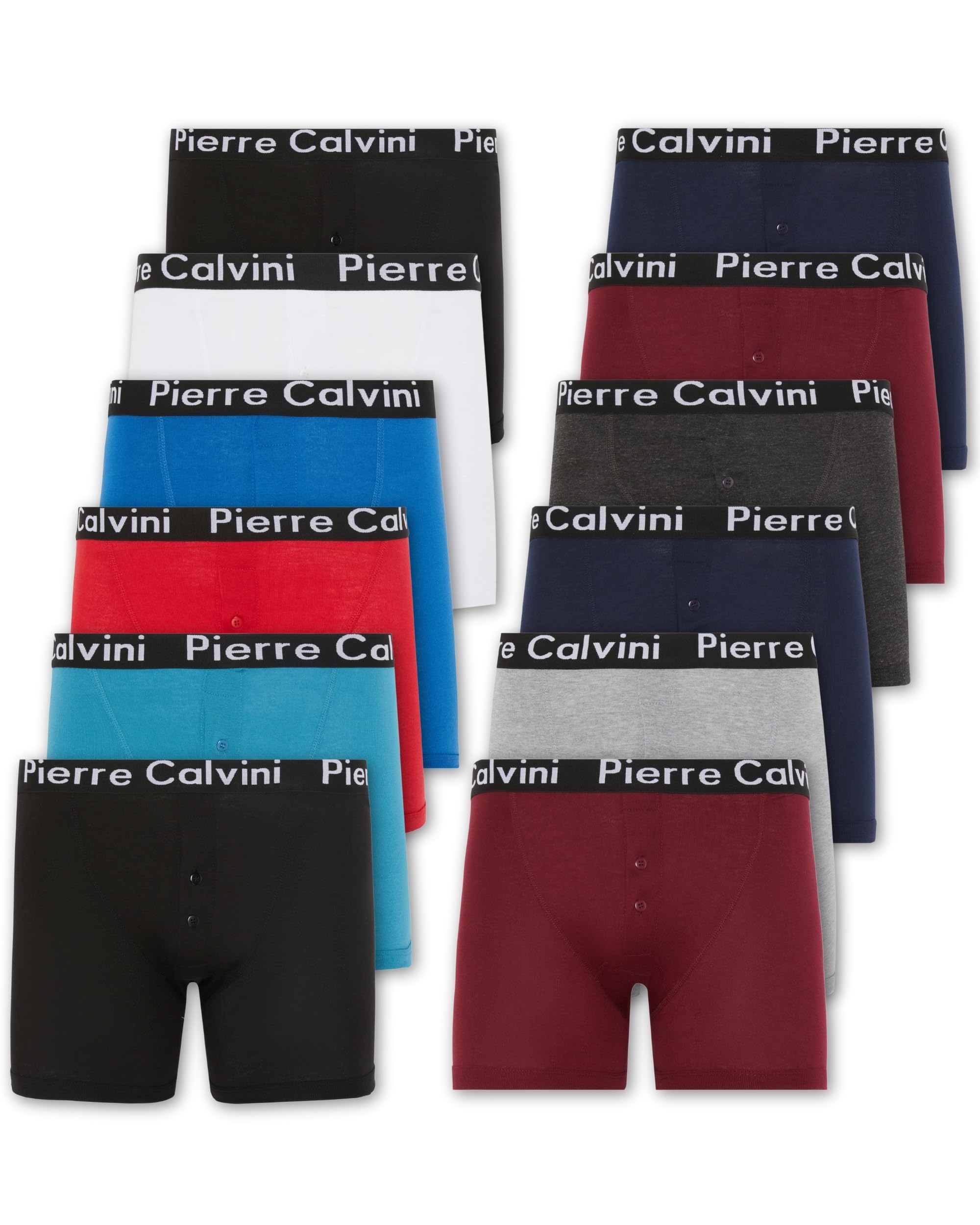 Boxers Pack Ck Button Fly Boxer Brief Pierre Calvini Mens Button Fly ...