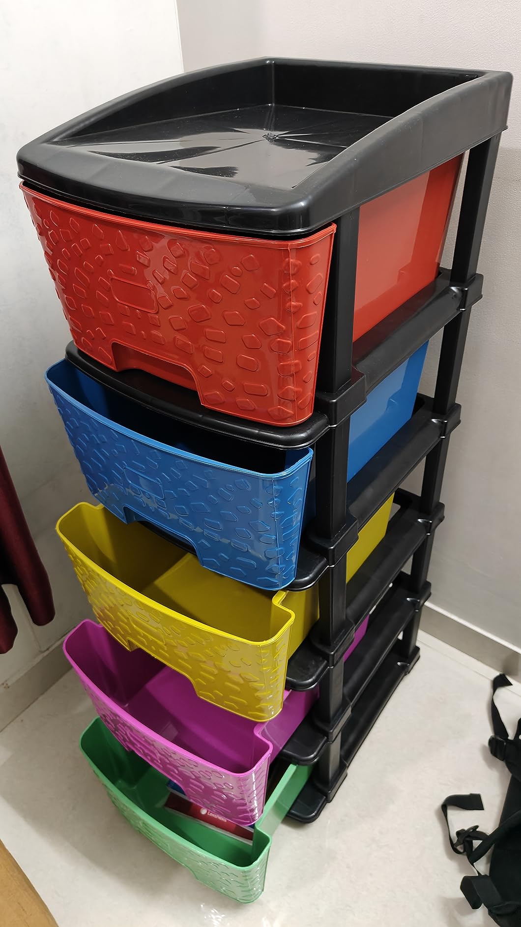 AVZEEGO Large 5 XL Multipurpose Drawer Plastic Modular Chest Storage ...