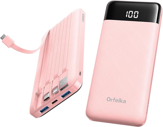 Amazon.com: Orfeika Portable Phone Charger, 10000mAh Portable Charger ...