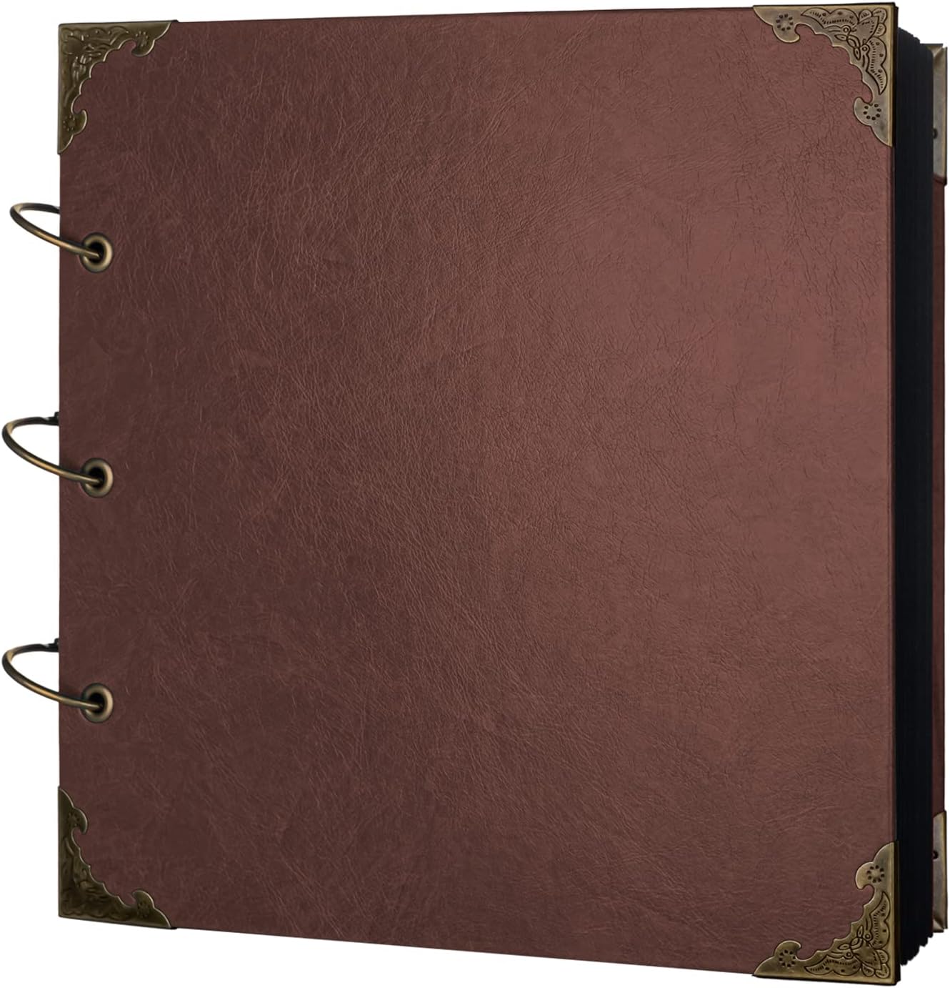 Amazon.com: Photo Album DIY Scrapbook, UOROMI Leather Scrapbook Album ...