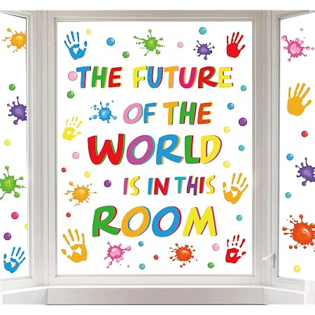 Amazon.com: AnyDesign 113Pcs Inspirational Quotes Window Clings ...