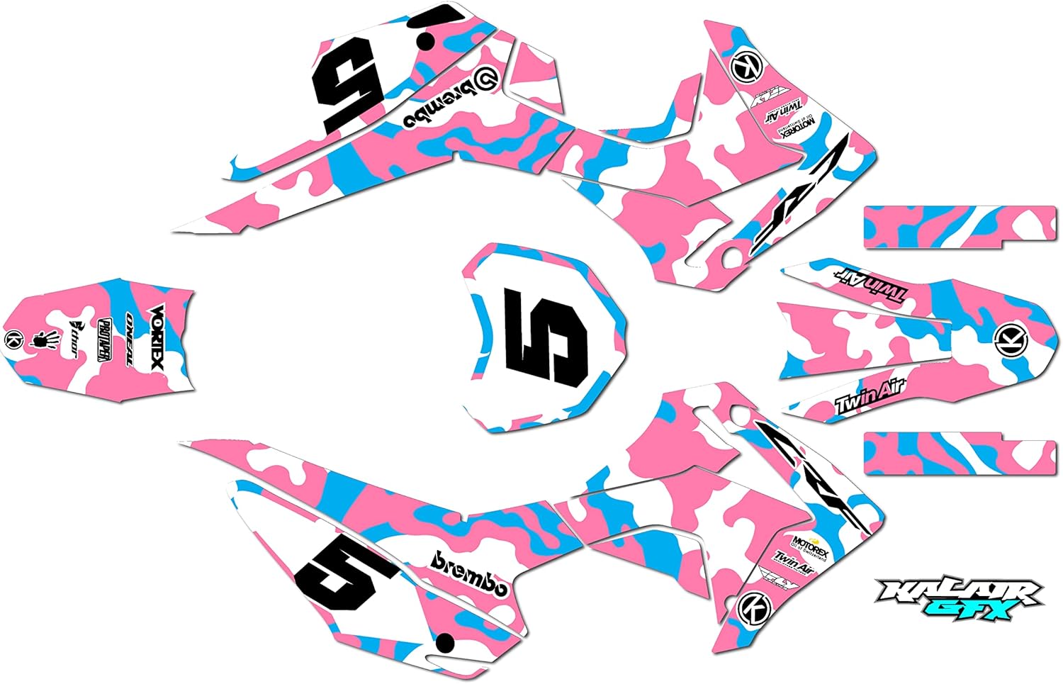 Amazon.com: Kalair GFX Graphics Kit for Honda CRF 110F (2013-2018 ...