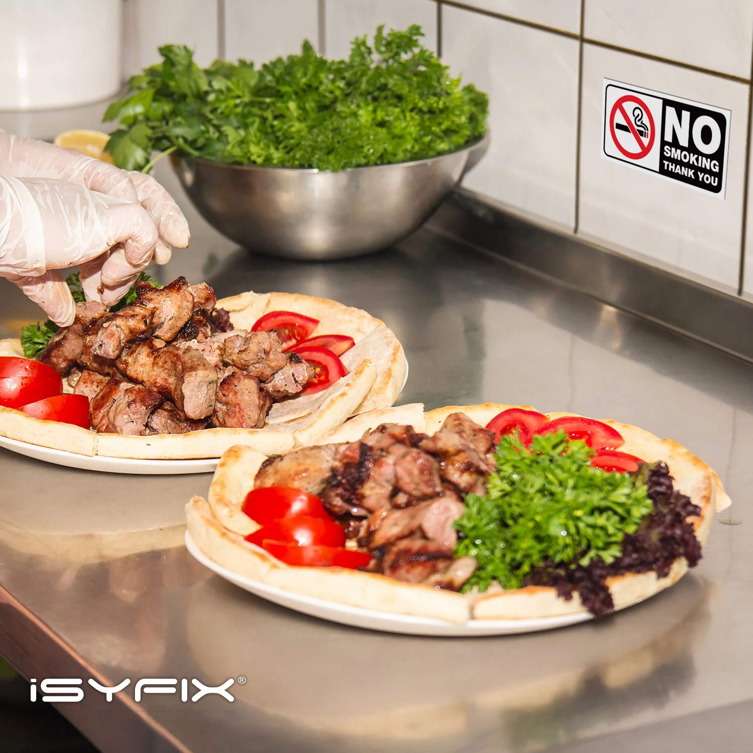 Snapklik.com : iSYFIX No Smoking Sticker Decal For Buses - 6 Pack 4X2 ...