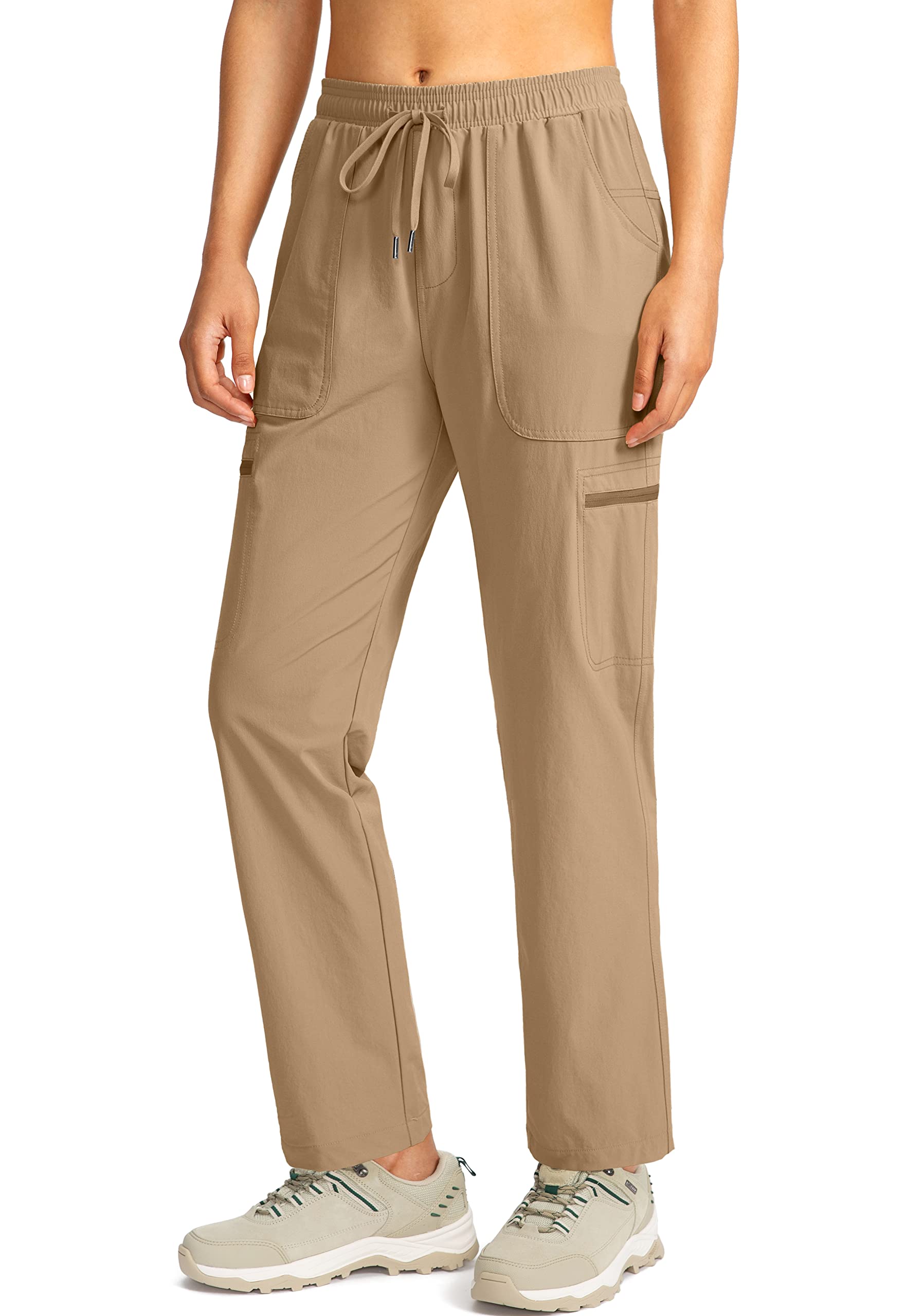 Viodia Women's Hiking Cargo Pants with Pockets Quick Dry UPF50+ Water ...