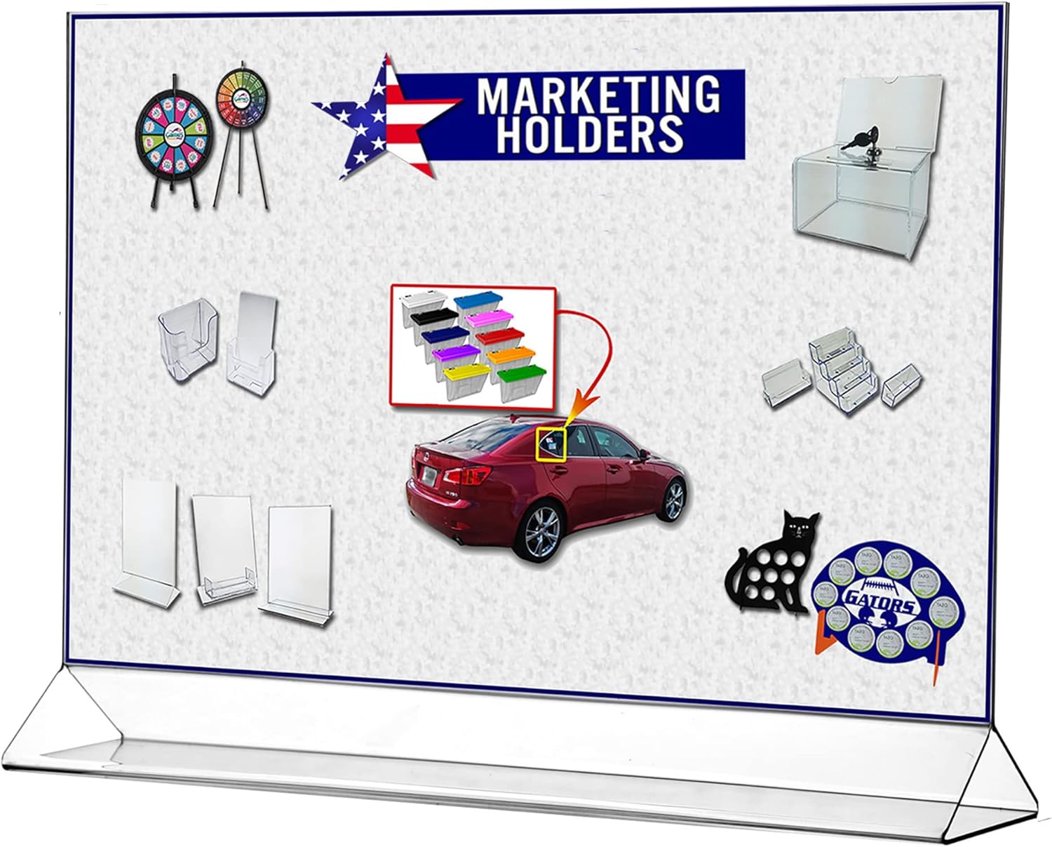 Amazon.com: Marketing Holders 12 Pack Sign Holder 17" x 11" Clear ...